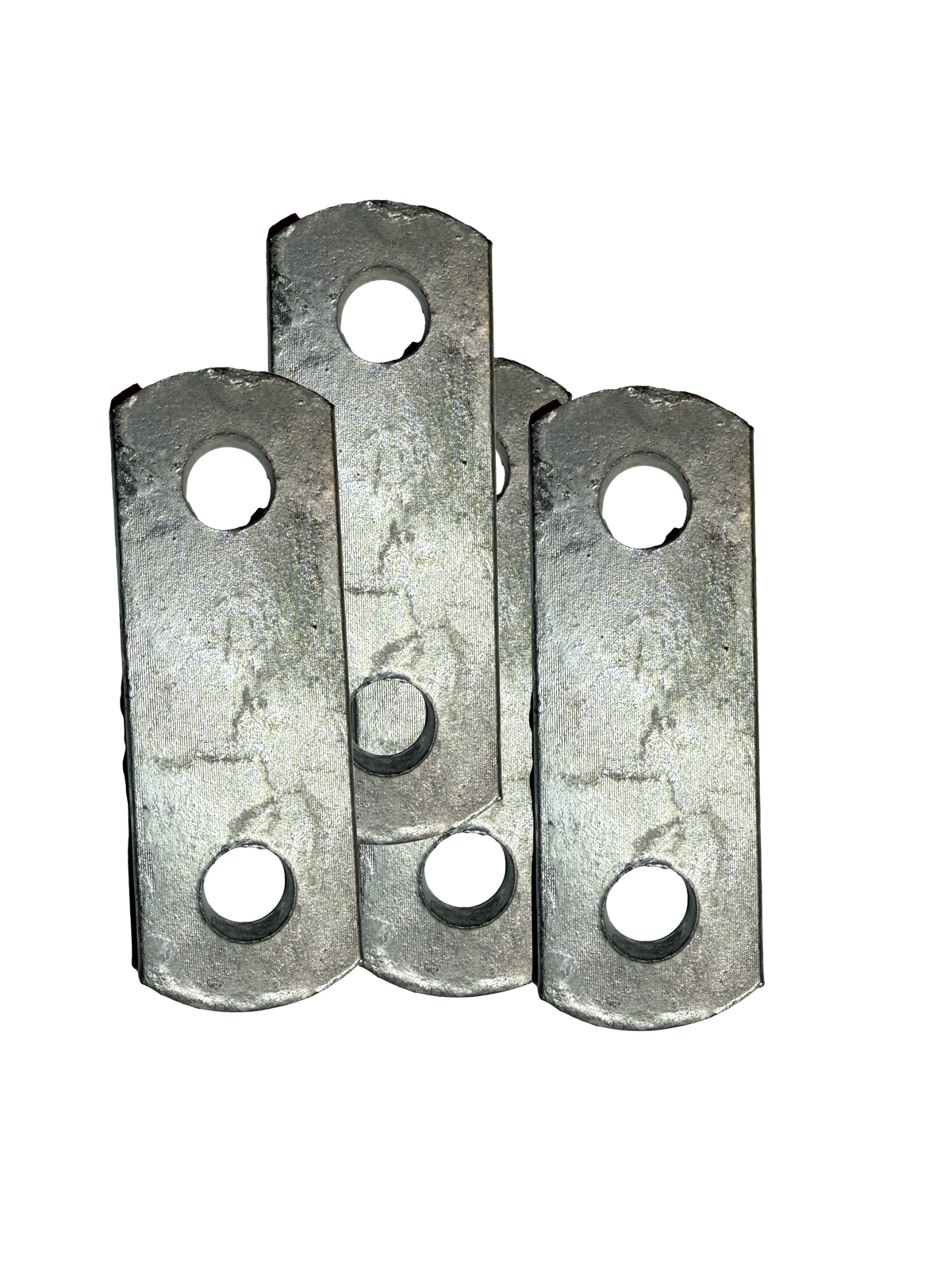 2 HOLE SPRING SHACKLES - HOT DIPPED GALVANIZED STEEL - 2.5" {4 PACK ...