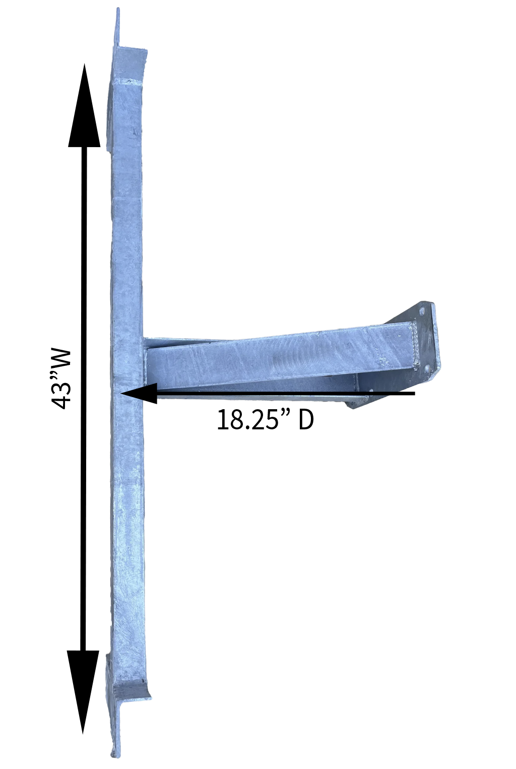 Pontoon Bow Stop Complete Assembly with 4 Step Ladder | Hydrastar